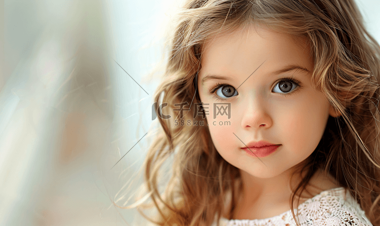 可爱的小女孩高清摄影大图-千库网