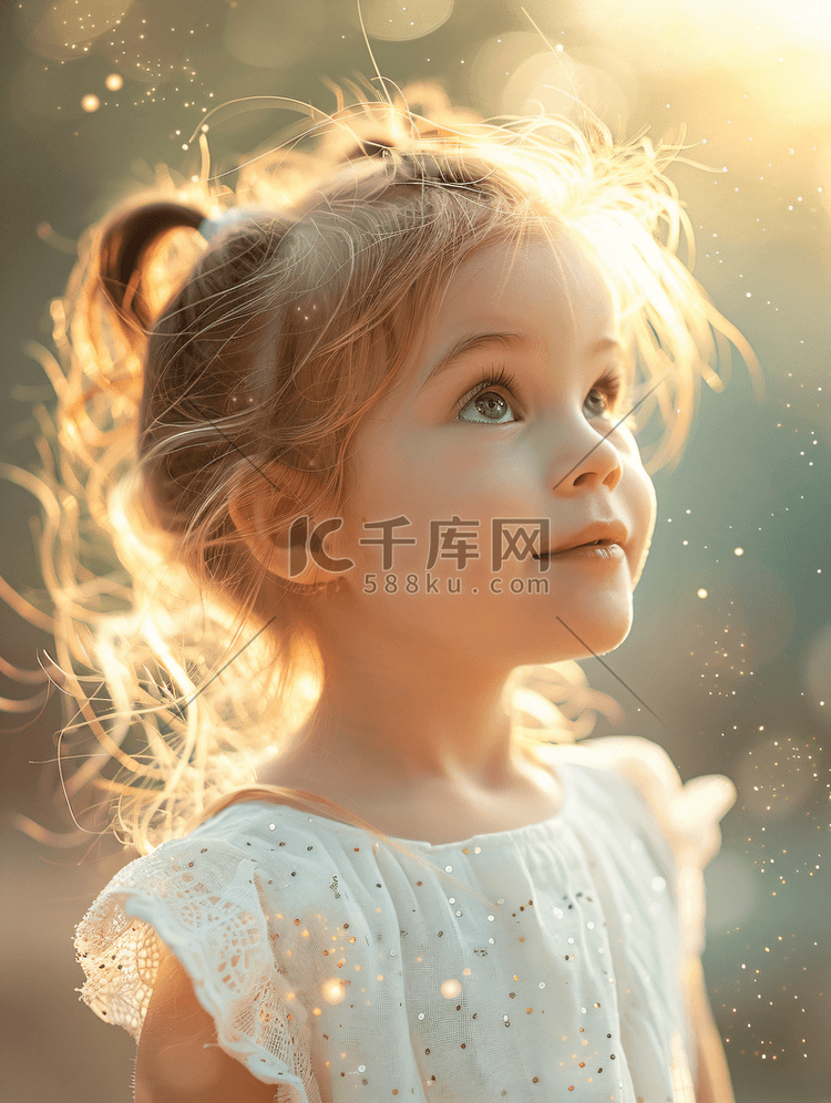 可爱的小女孩高清摄影大图-千库网