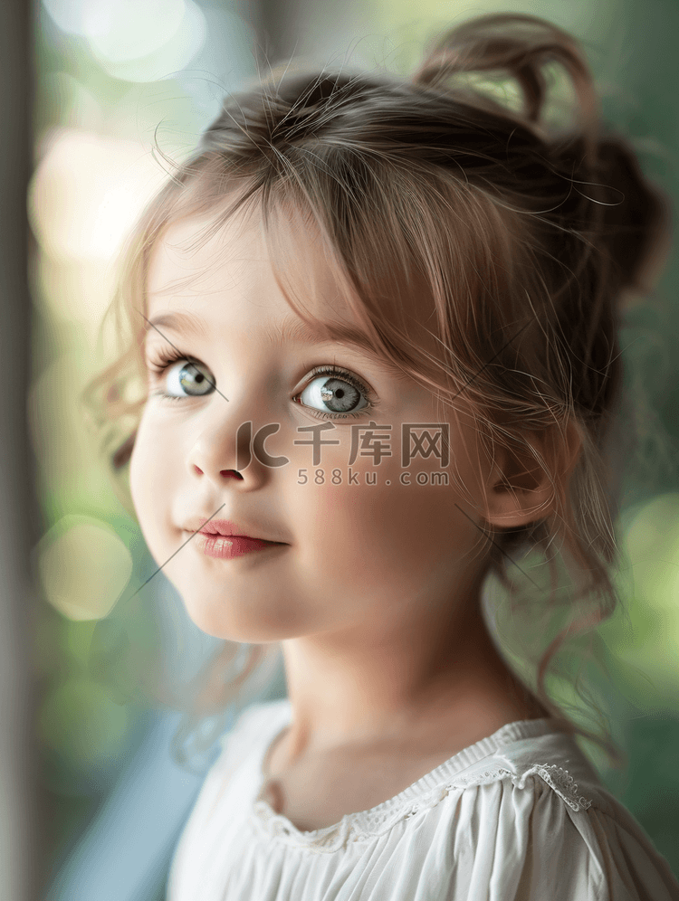可爱的小女孩高清摄影大图-千库网