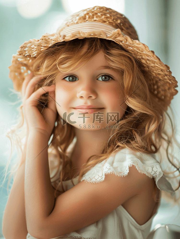 可爱的小女孩高清摄影大图-千库网