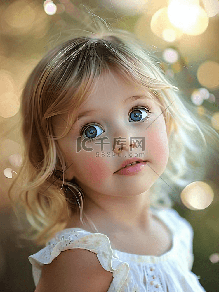 可爱的小女孩高清摄影大图-千库网