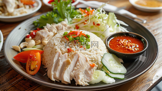 海南鸡肉饭中餐餐饮照片高清摄影大图-千库网