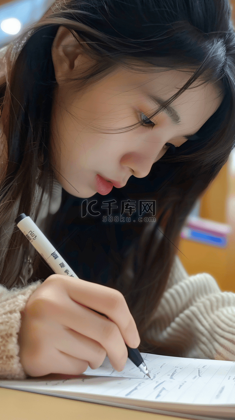 考前努力奋斗的学生14高清摄影大图-千库网