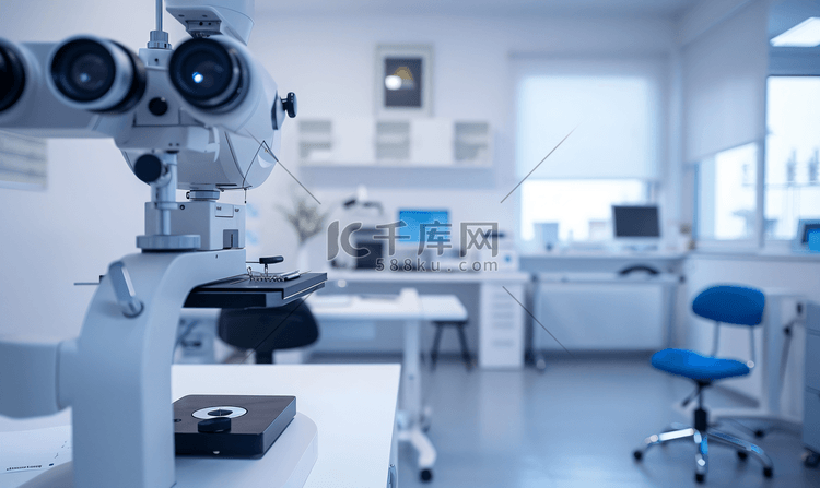 诊室里的视力矫正仪器高清摄影大图-千库网