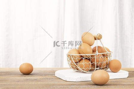 鸡蛋早餐创意图片高清摄影大图-千库网