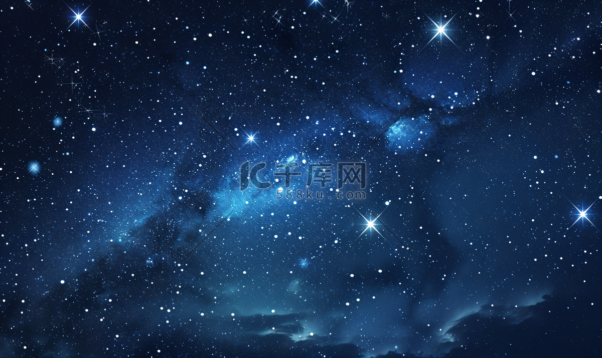 大熊星座夜晚的星空高清摄影大图-千库网