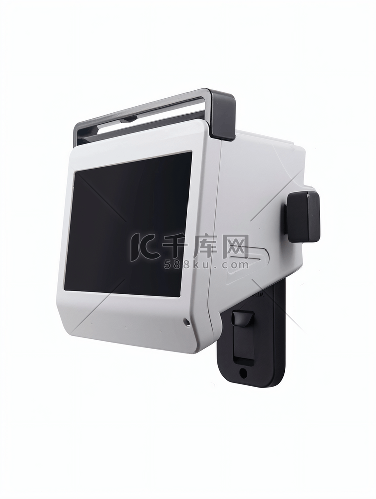 壁挂式商店价格扫描仪孤立在白色背景上高清摄影大图-千库网