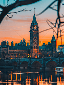 伦敦的加拿大门高清摄影大图-千库网