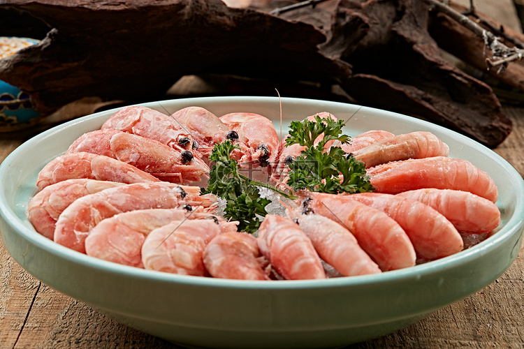 速冻新鲜北极甜虾高清摄影大图-千库网