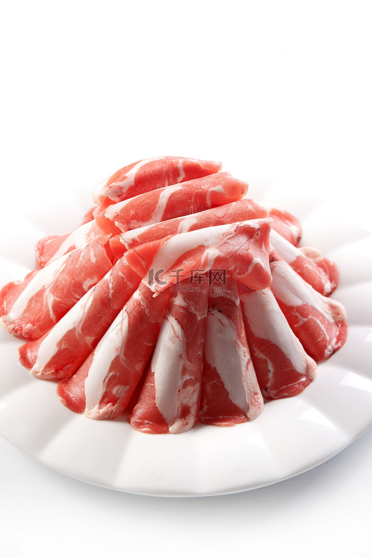 火锅食材草原羔羊肉高清摄影大图-千库网