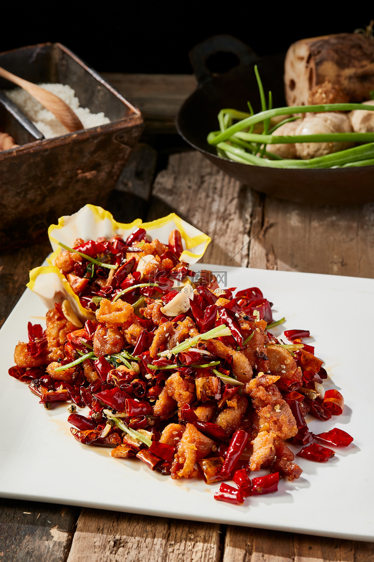 湘味小炒鸡脆骨高清摄影大图-千库网