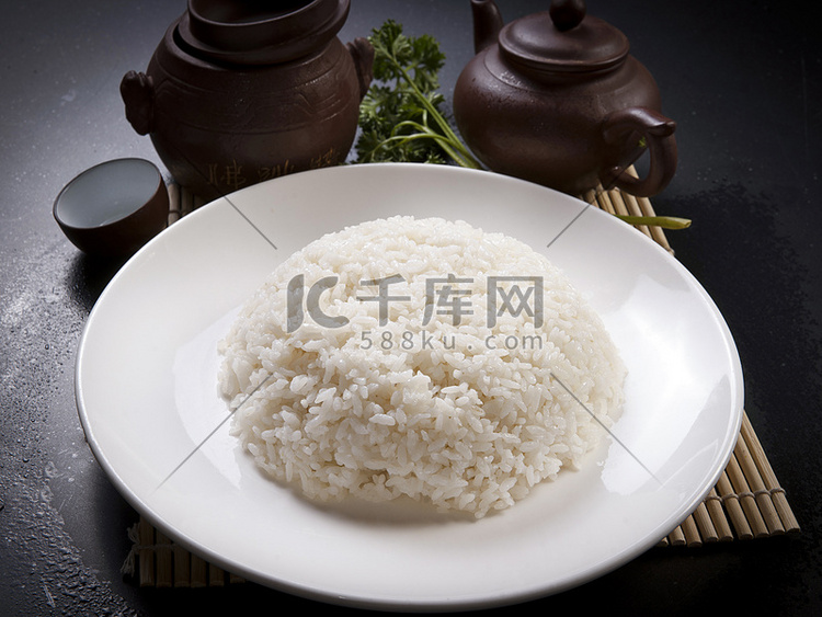 香喷喷的白米饭高清摄影大图-千库网