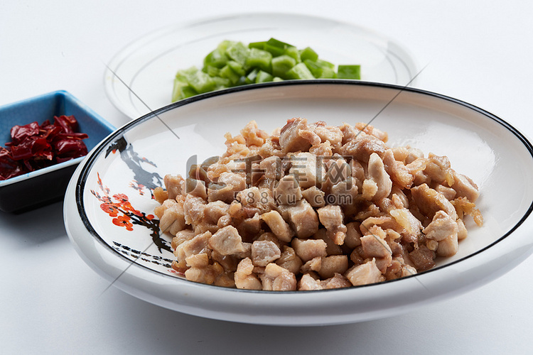 半成品菜辣子肉丁配料高清摄影大图-千库网