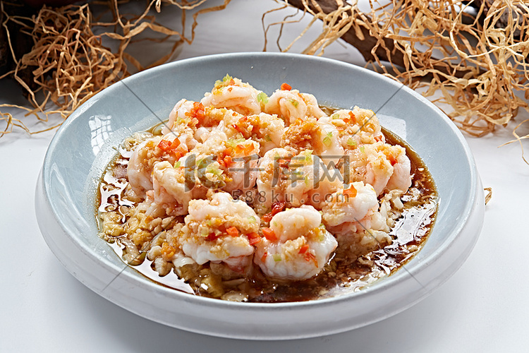 酸菜烧大虾球高清摄影大图-千库网