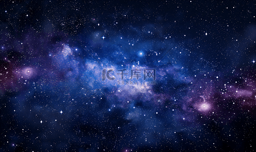 景观与银河系夜空与星星高清摄影大图-千库网