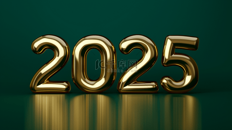 金色数字质感2025数字背景图片免费下载-千库网
