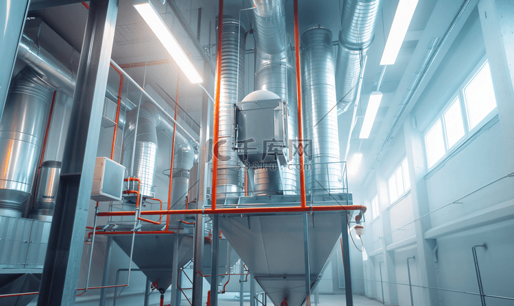 工业集尘系统高清摄影大图-千库网
