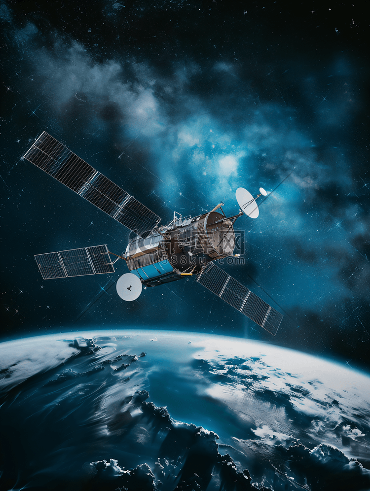 通讯卫星高清摄影大图-千库网