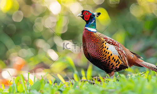 野鸡挠头高清摄影大图-千库网