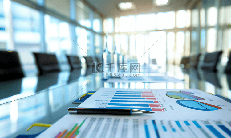 商务会议演示高清摄影大图-千库网