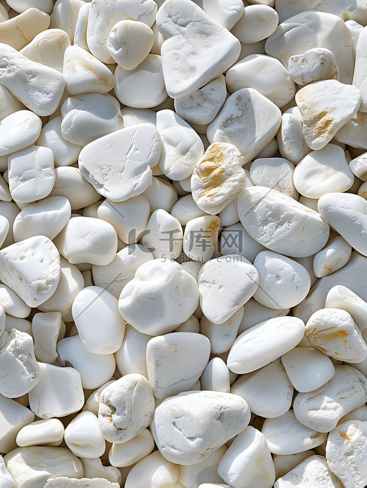 白色砾石的纹理白色鹅卵石高清摄影大图-千库网