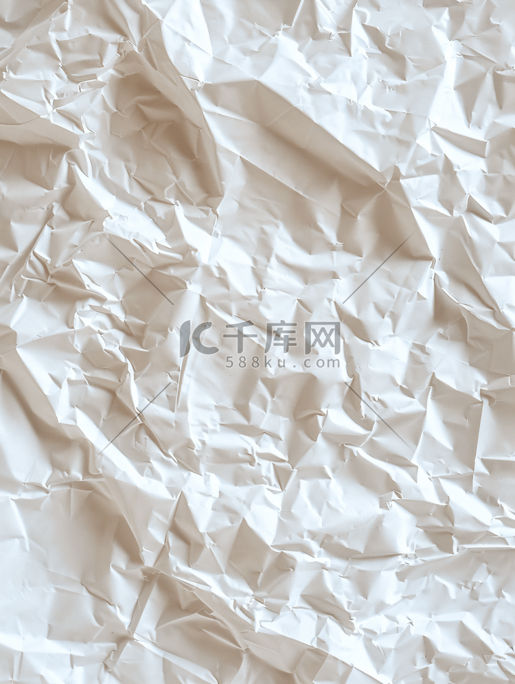 白色皱巴巴的羊皮纸纹理全框高清摄影大图-千库网