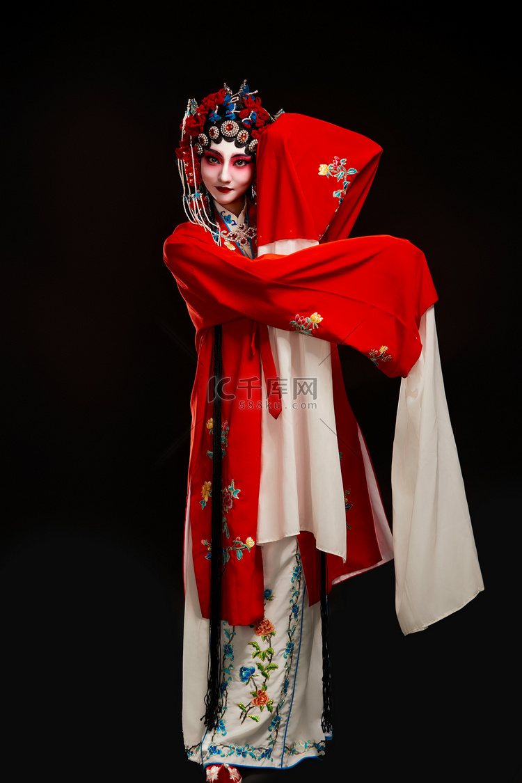 国粹戏曲京剧昆曲青衣旦角形象的中国少女高清摄影大图-千库网