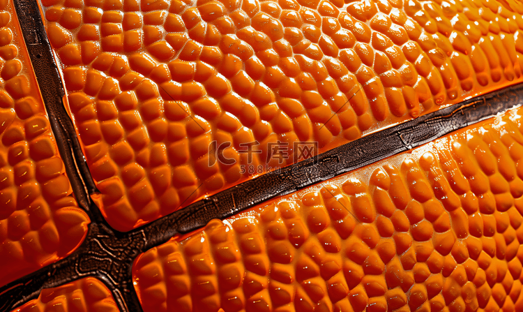 橙色篮球球特写碎片黑色条纹纹理高清摄影大图-千库网