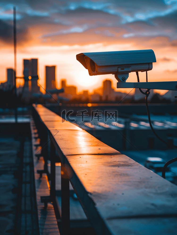 屋顶监控系统高清摄影大图-千库网