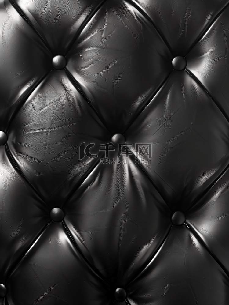 壁纸深黑色皮革和纹理背景高清摄影大图-千库网