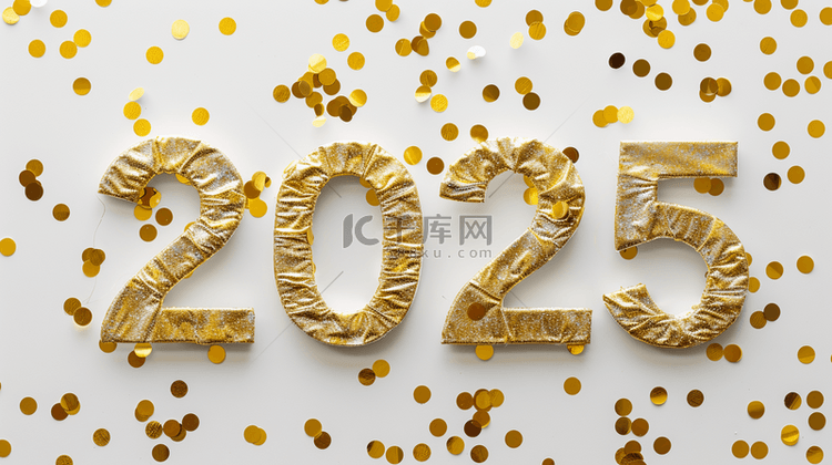 金色质感2025金色金粉2025数字设计背景图片免费下载-千库网