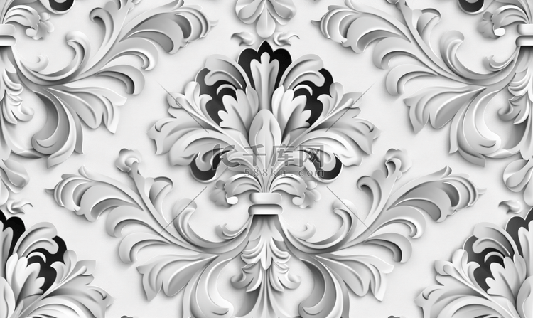 无缝装饰锦缎图案和纹理高清摄影大图-千库网