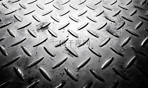 具有菱形图案铁纹理的金属地板高清摄影大图-千库网