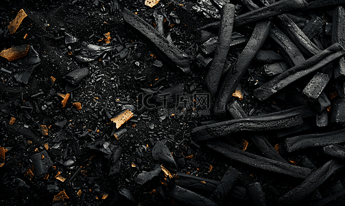 天然炸薯条灰烬纹理采用深灰黑色纹理作为背景高清摄影大图-千库网