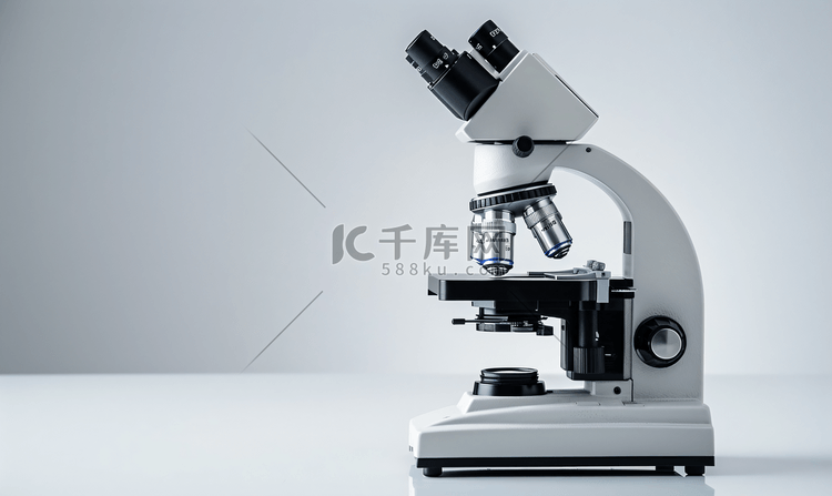 实验室显微镜研究微生物学科学高清摄影大图-千库网