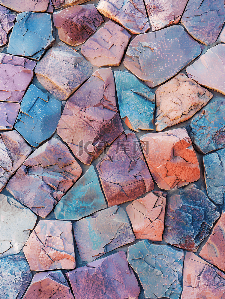 坚硬的细节顶部粉红色红色蓝色砂岩户外地板纹理高清摄影大图-千库网