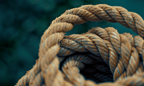 宏观绳索纹理超级特写的粗绳子形状为旧复古绳子的螺旋照片高清摄影大图-千库网