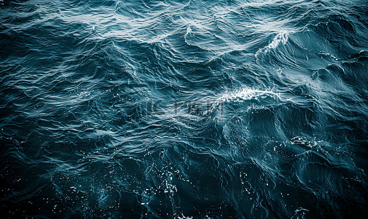 海洋水面纹理黑暗的心情高清摄影大图-千库网