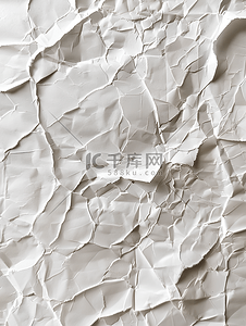 皱巴巴的白桑纸纹理背景细节关闭高清摄影大图-千库网