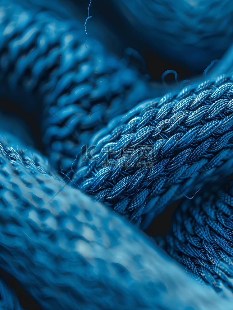 螺纹纹理蓝色背景的宏观图像高清摄影大图-千库网