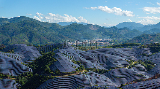 太阳能发电站新能源光伏发电 节能减排高清摄影大图-千库网