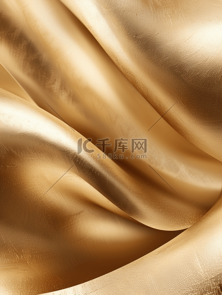 曲线金色背景或纹理和渐变阴影高清摄影大图-千库网