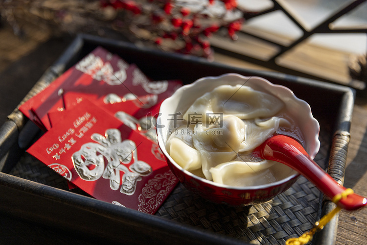 春节 冬至 饺子 包饺子高清摄影大图-千库网