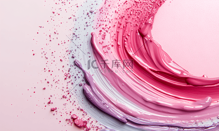 化妆品的纹理高清摄影大图-千库网