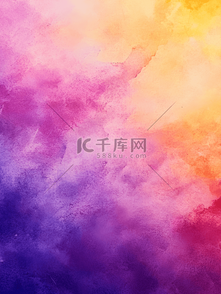 水彩背景纹理紫色粉红色黄色高清摄影大图-千库网
