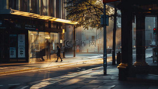 城市街景马路真实立体描绘摄影照片高清摄影大图-千库网