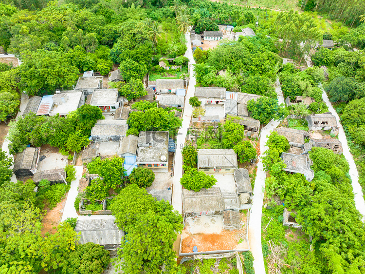 海南儋州昌王老村古村落高清摄影大图-千库网