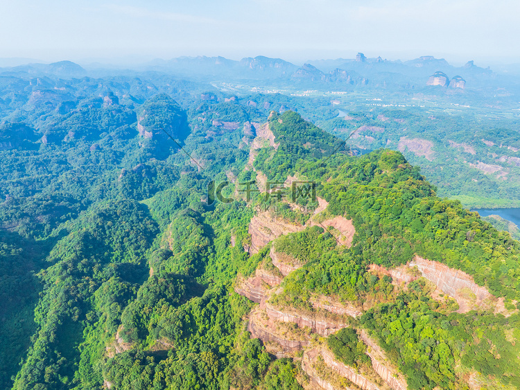 广东丹霞山夏日清晨美景高清摄影大图-千库网