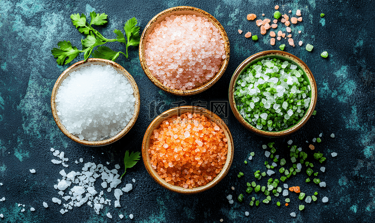 盐作为背景纹理的顶视图高清摄影大图-千库网