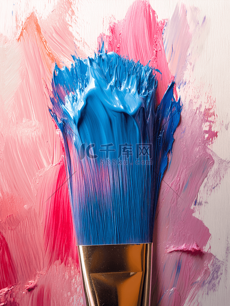 带有艺术画笔丙烯酸漆纹理染色配音的豪华画笔效果涂抹高清摄影大图-千库网